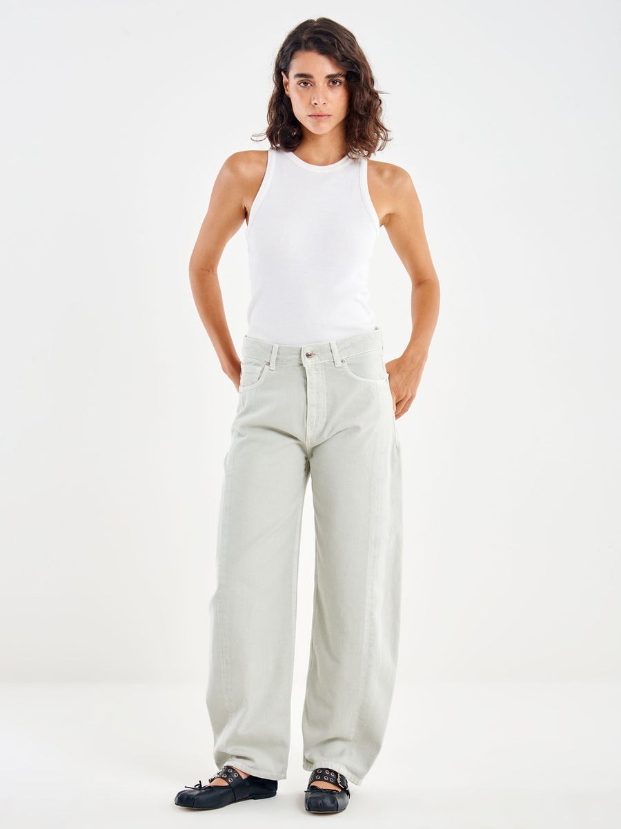 Jeans Chiara Barrel Verde | Vicolo