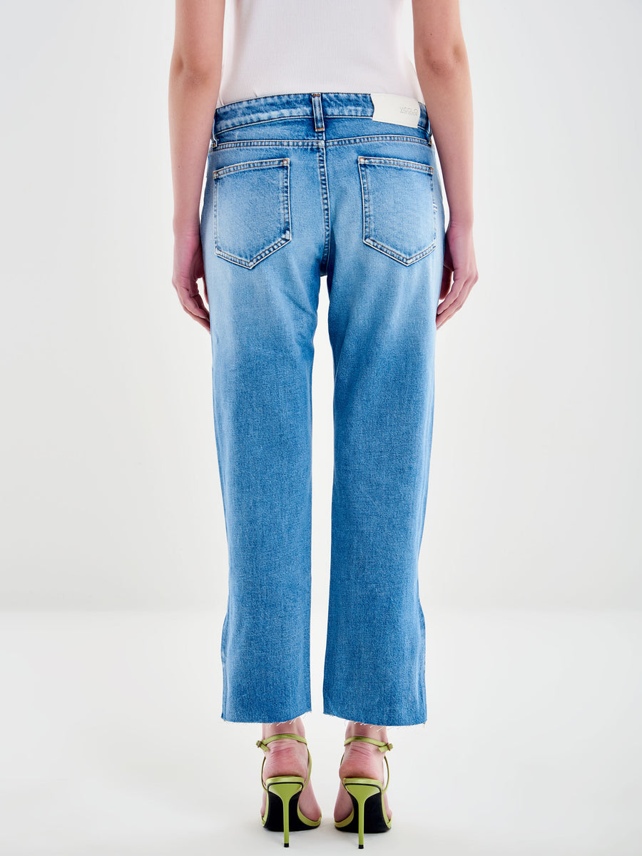 Blue Icon Piper Jeans with Straight Slits | Vicolo